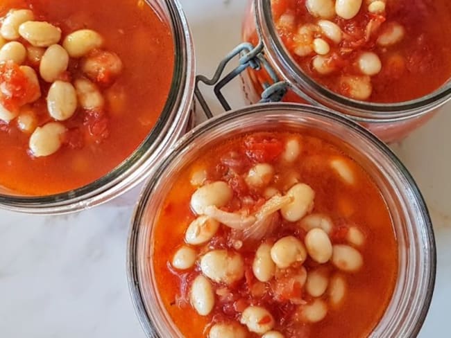 Stérilisation des haricots coco de Paimpol à la tomate, simple, facile ...