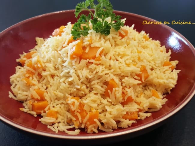 Riz végétarien au potiron au Thermomix - Recette par Clarisse en Cuisine