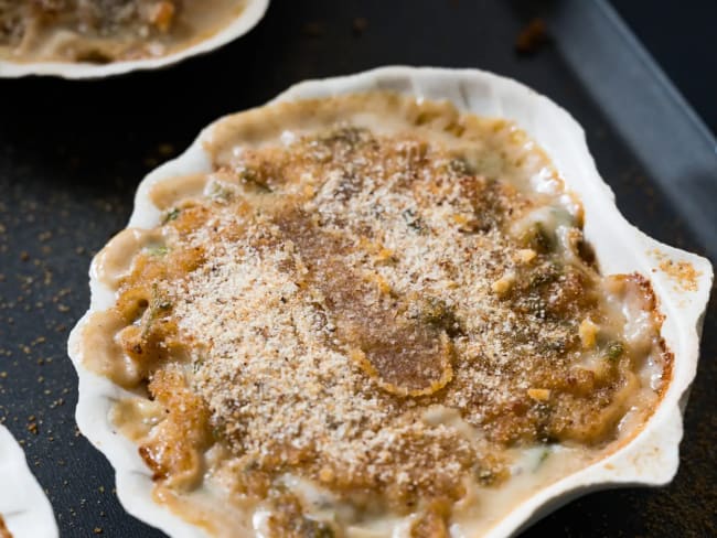 Coquilles de bardes de coquilles Saint-Jacques - Recette par Une ...