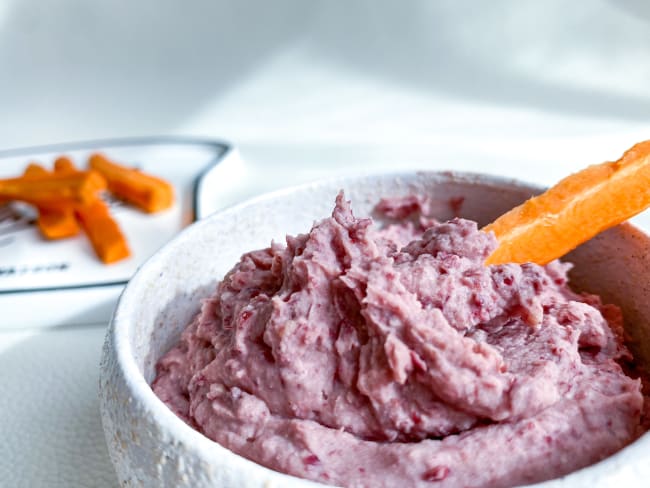 Recette Red houmous vegan et healthy aux haricots rouges
