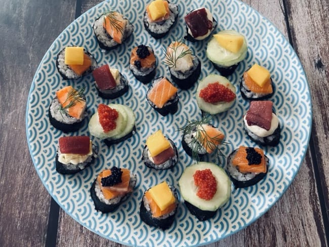 Canapés sushis : recette Canapés sushis
