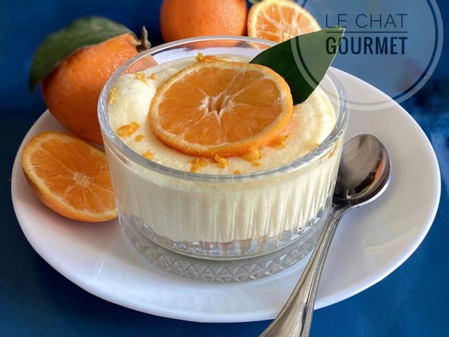 Mousse de clémentines - Recette par Le Chat Gourmet