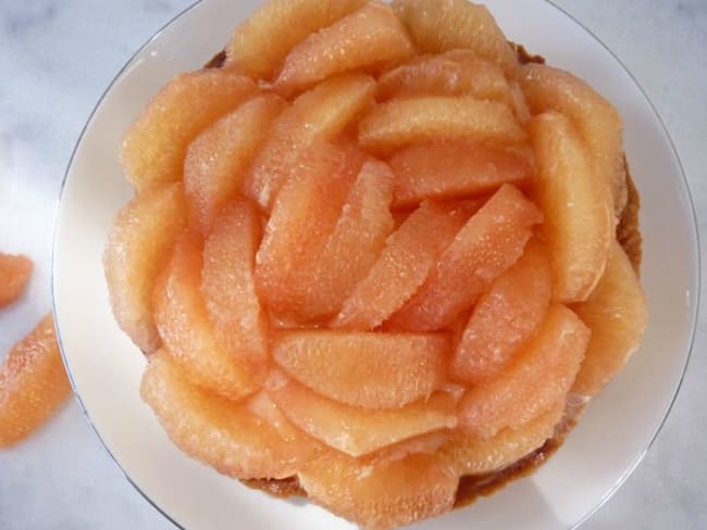 Tarte pamplemousse - Recette par Encore une lichette