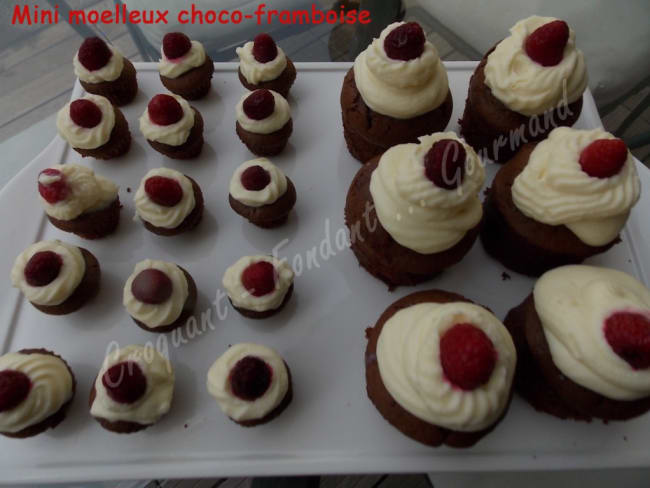 Mini moelleux choco-framboise - Recette par Croquant - Fondant ... Gourmand