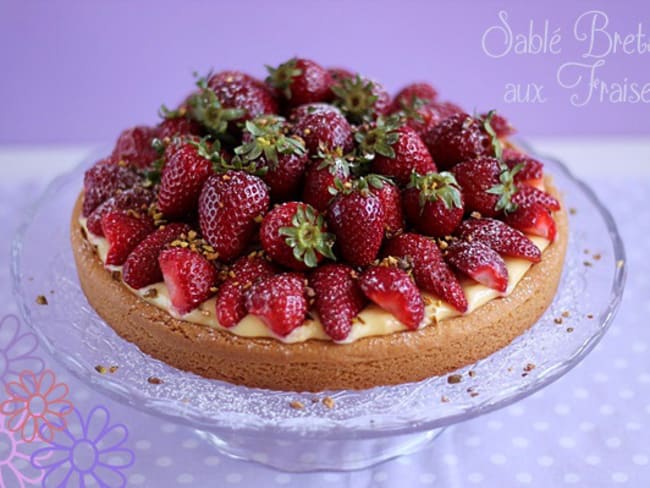 Sablé Breton aux Fraises - Recette par Maryse & Cocotte