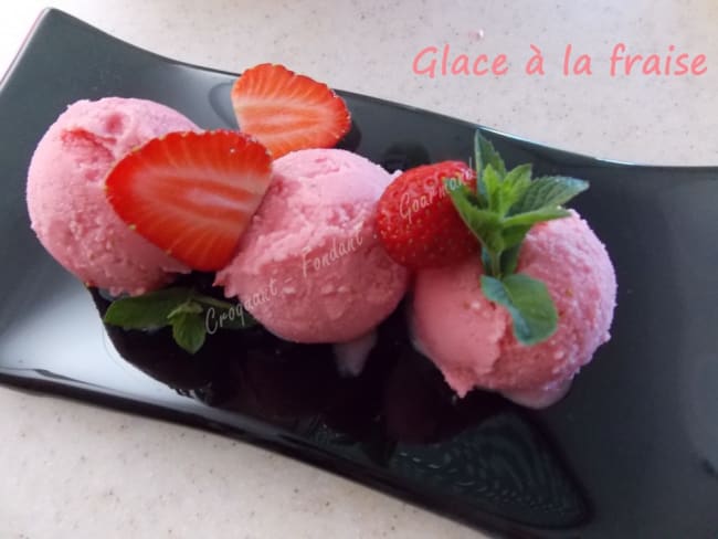 Glace à la fraise - Recette par Croquant - Fondant ... Gourmand