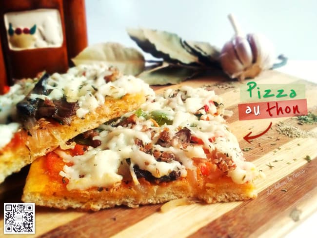 Pizza au thon - Recette par Les délices de Naïma