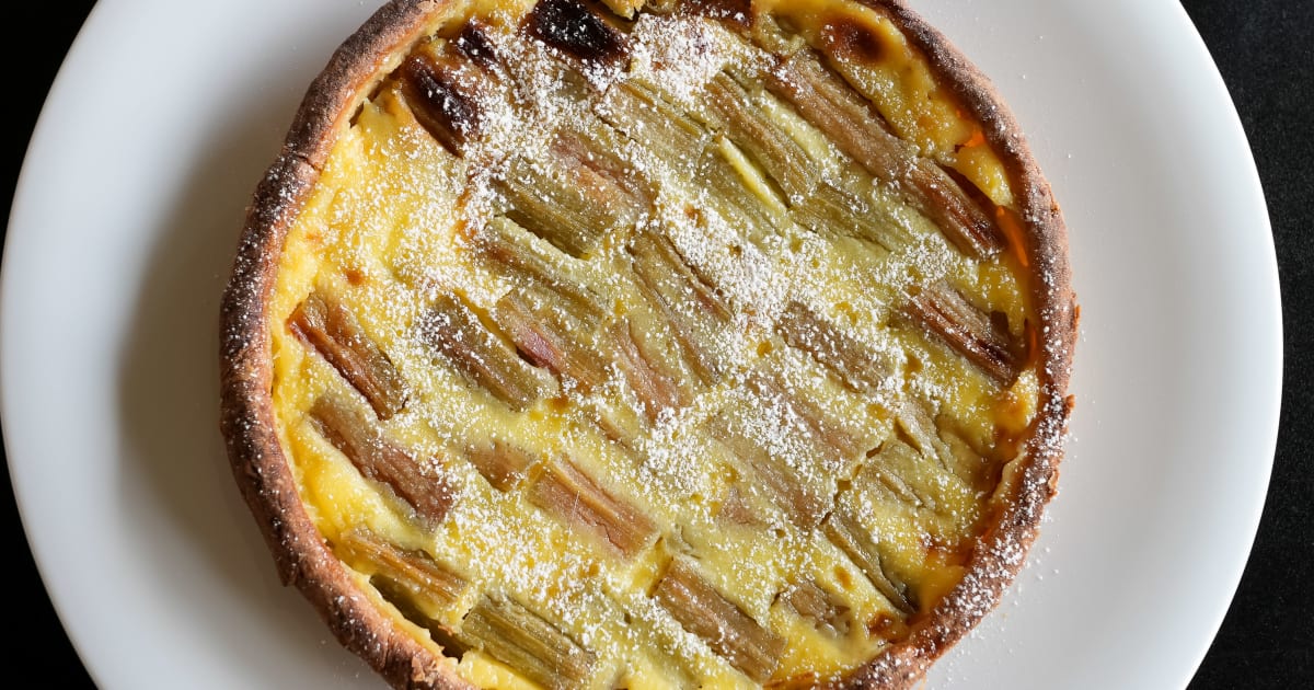 Tarte à La Rhubarbe Facile Pâte Brisée Recette Par Chef Simon