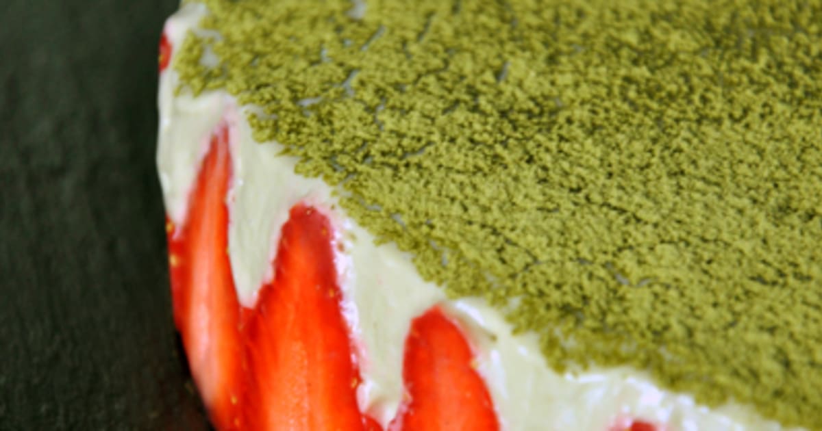 Fraisier matcha vegan - Recette par Niya