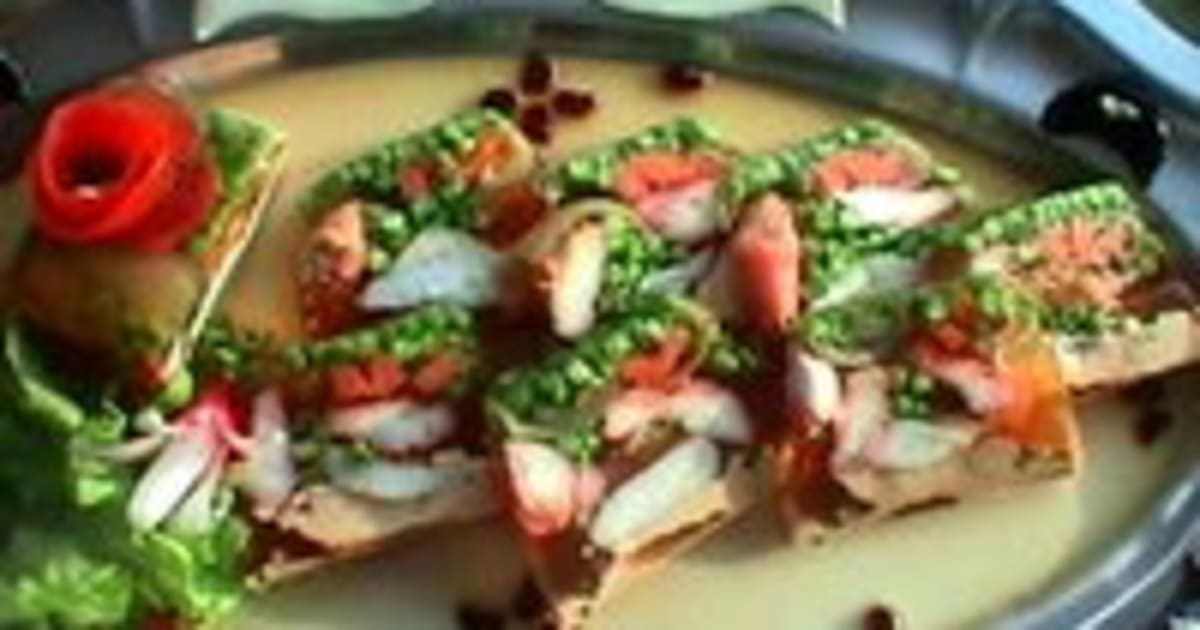 Terrine de turbot en gelée pour un buffet - Recette par Chef Simon