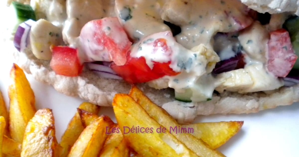 Chawarma de poulet à la libanaise et sauce tarator
