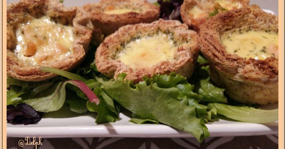 Quiche toast Cups au saumon - Recette par Oh la gourmande