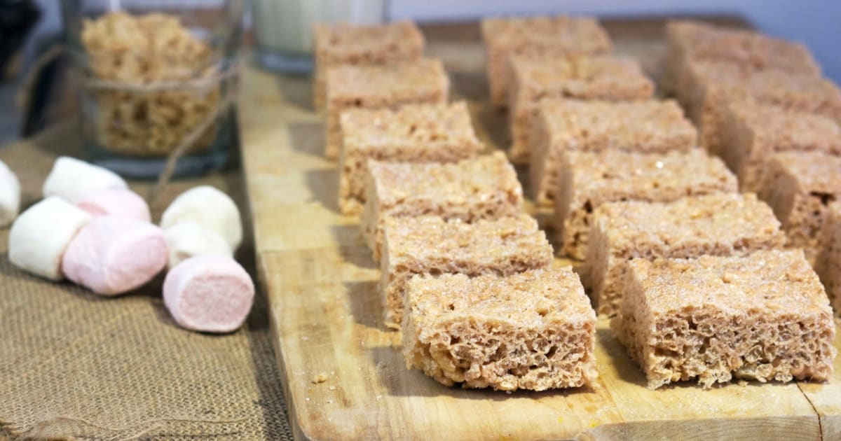 Barres de chamallow et rices krispies - Recette par Elise dit à table