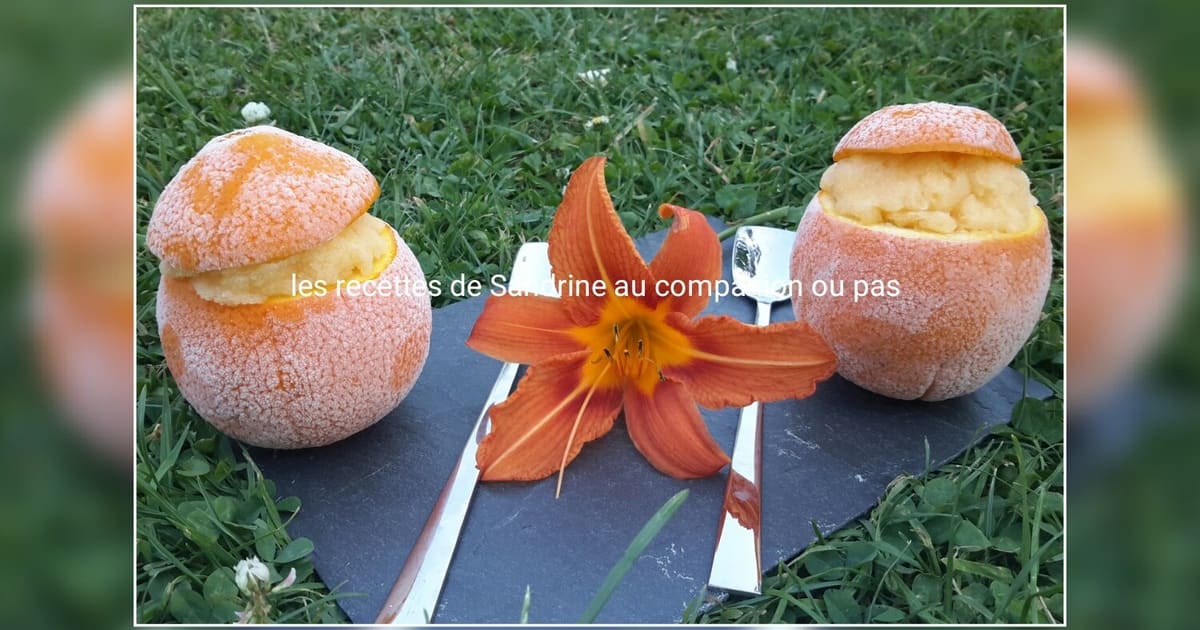 Orange givrée recette facile et rapide sans sorbetière - Recette par ...