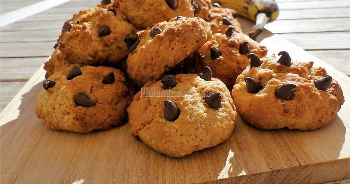 Petits gâteaux moelleux à la banane et aux pépites de chocolat ...