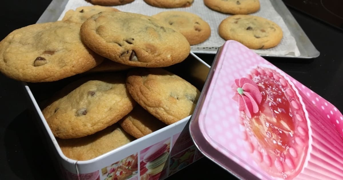 Cookies aux pépites et chunks de chocolat fourrés au Nutella (Soft ...
