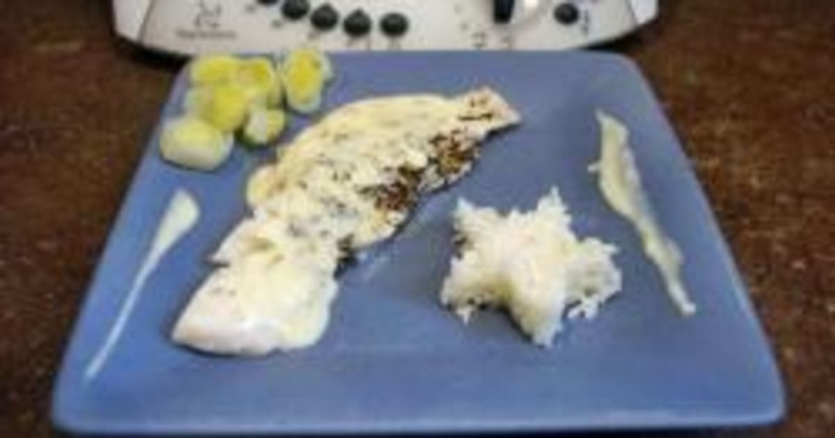 Poisson sauce estragon, poireaux et riz au thermomix facile et rapide ...