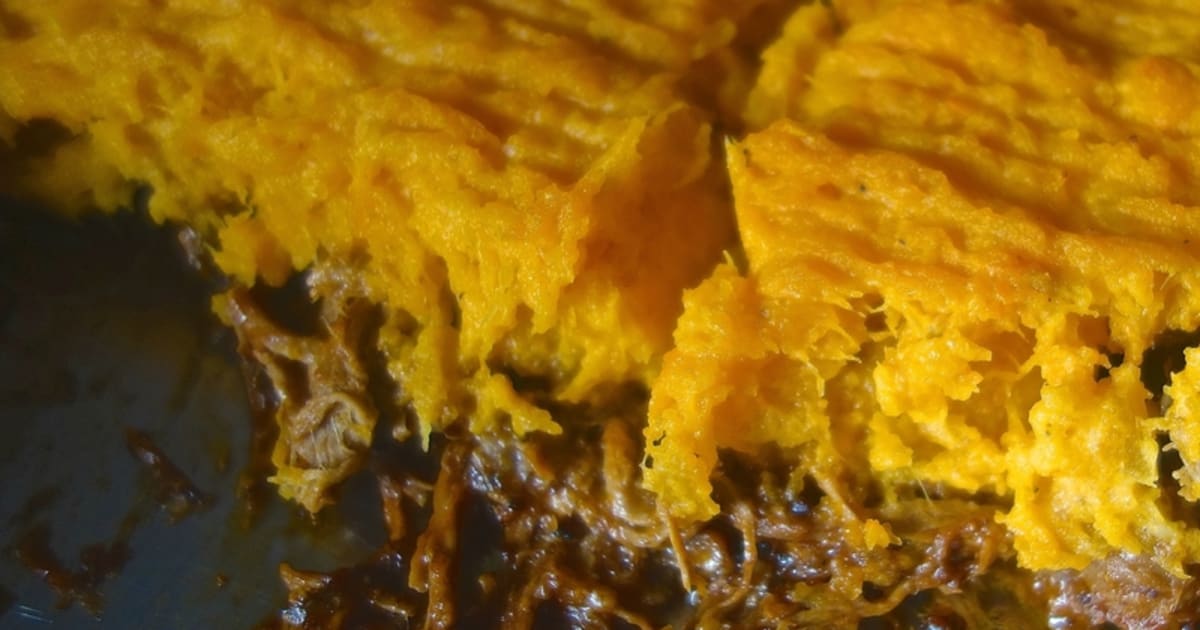 Butternut, porc confit en parmentier - Recette par menus propos