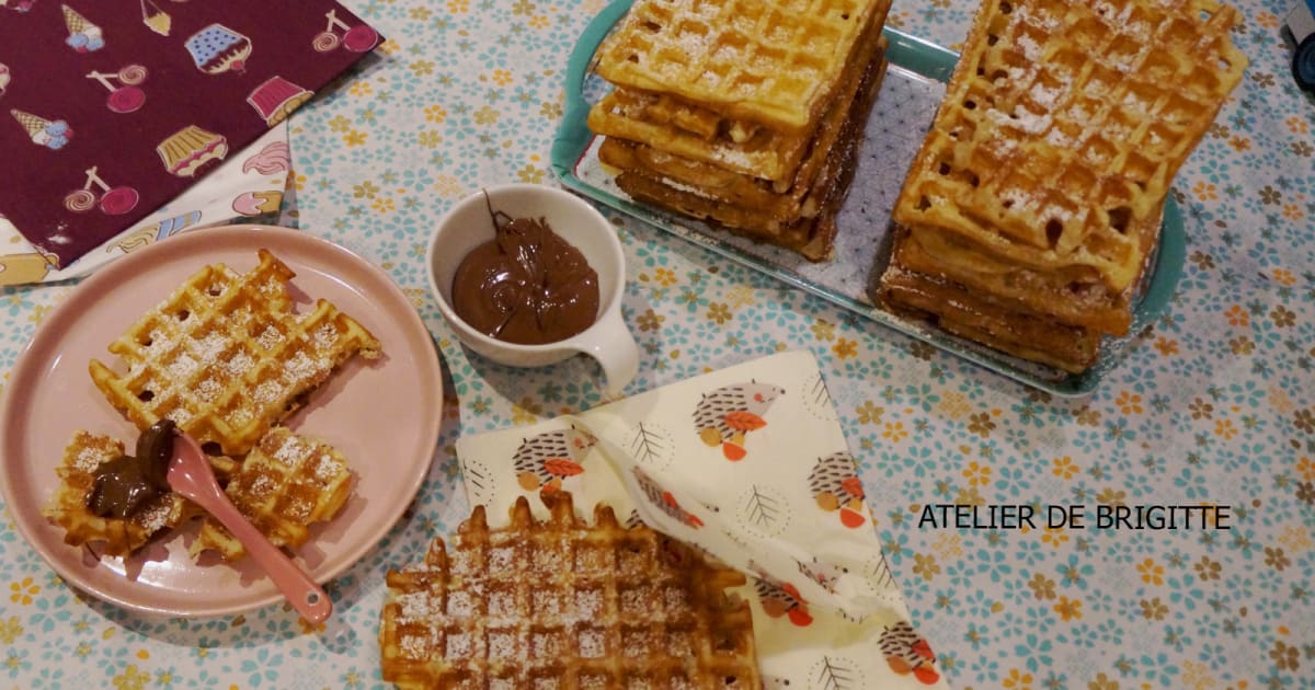 Gaufres des foires et fêtes foraines - Recette par Atelier de Brigitte