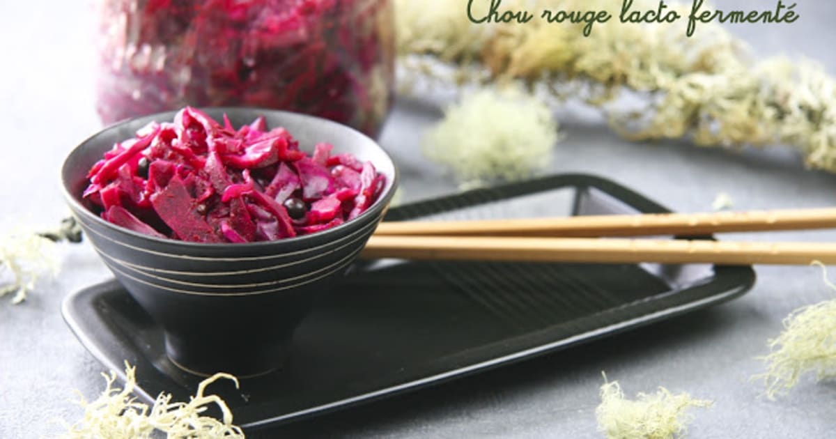 Chou rouge lacto-fermenté façon kimchi - Recette par Dans la cuisine de Gin