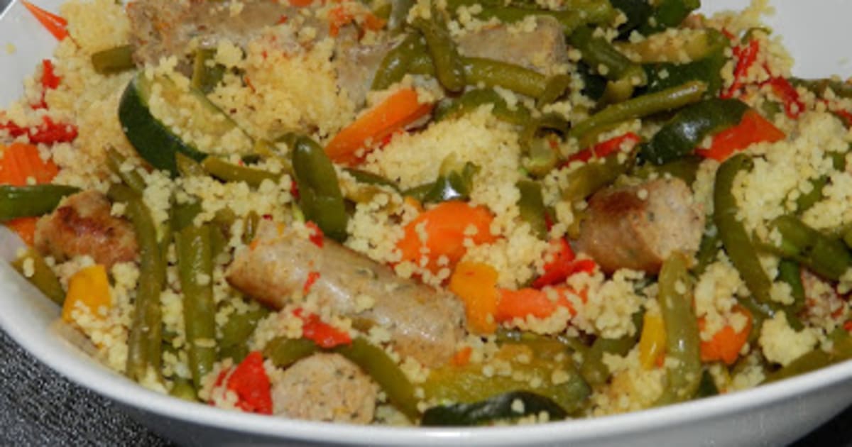 Couscous aux chipolatas - Recette par Mamyloumich