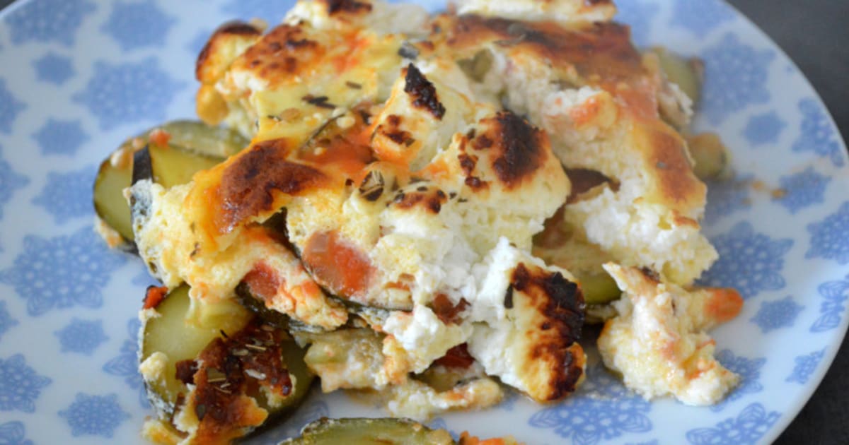 Gratin de courgettes à la feta - Recette par Plaisir et Equilibre