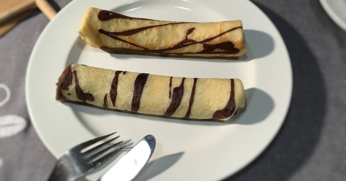 Crêpe marbrée sans temps de repos - Recette par Recettes au companion ...