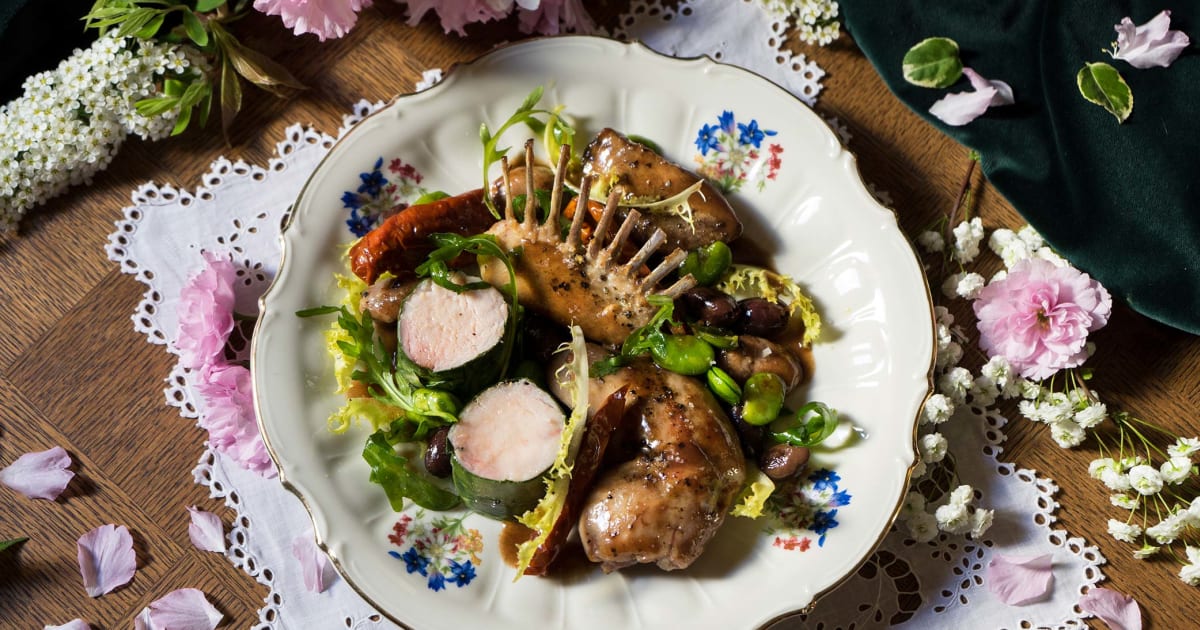 Lapereau aux salades sauvages comme en Provence : recette Lapereau aux ...