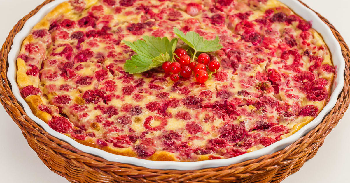 Clafoutis aux fruits rouges et au lait de coco : recette Clafoutis aux ...