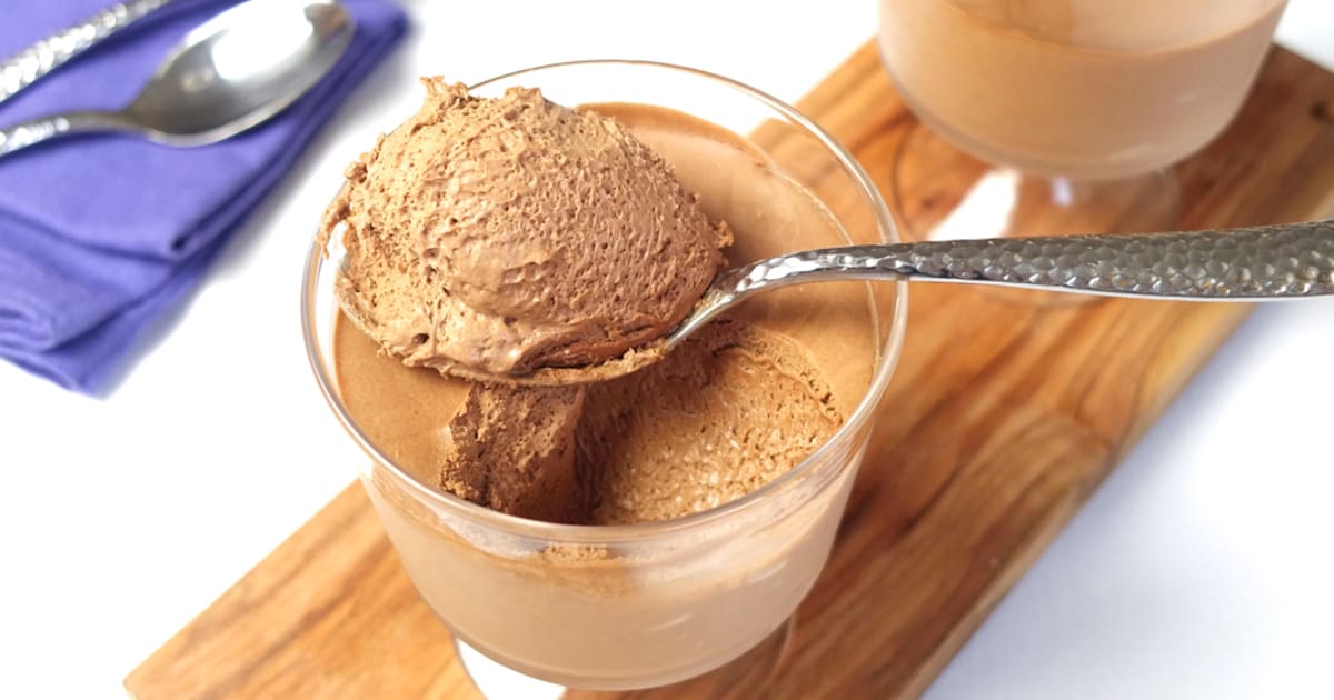 La Mousse Chocolat méthode crème anglaise - Recette par Cuisine d'Aubéry