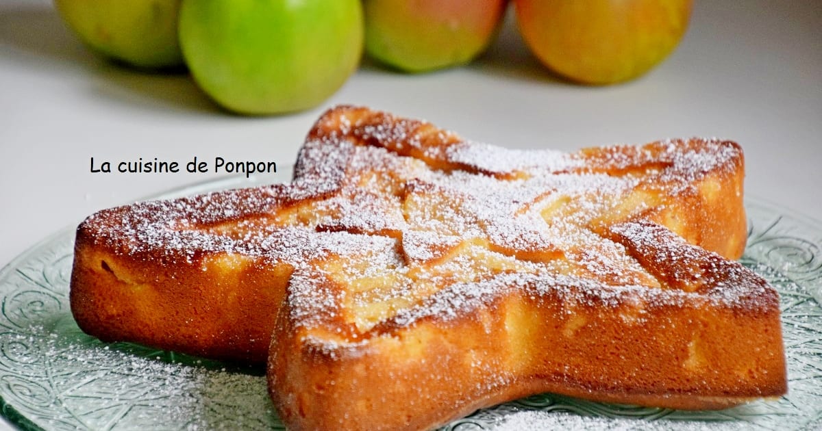 Gâteau aux pommes au lait concentré sucré et combava - Recette par ...