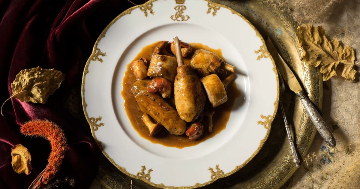 Fricassée terre et mer de poularde aux écrevisses - Recette par Renards ...