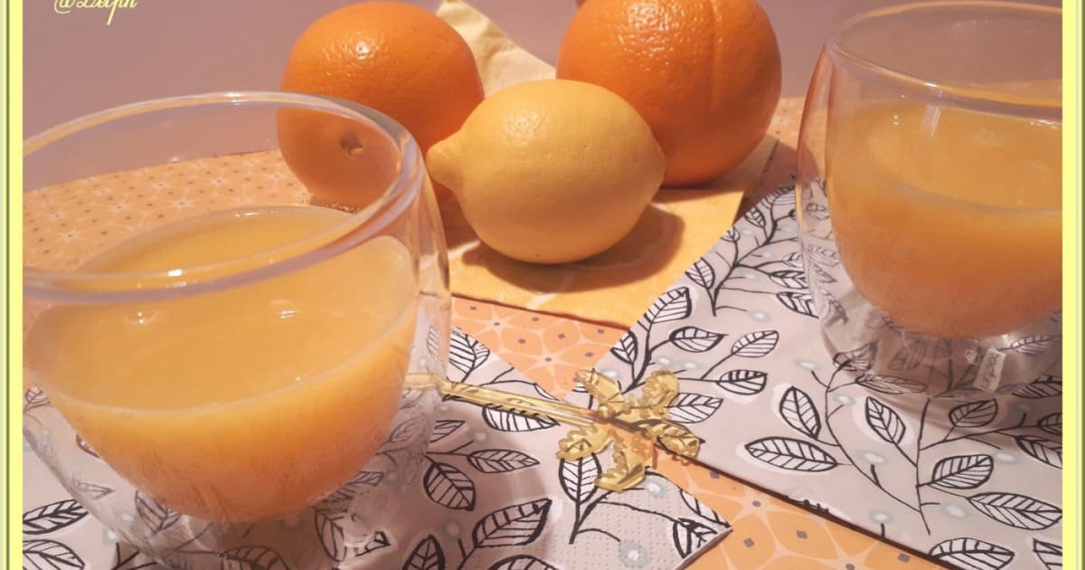 Jus de citron, oranges et fleur d’oranger - Recette par Oh la gourmande