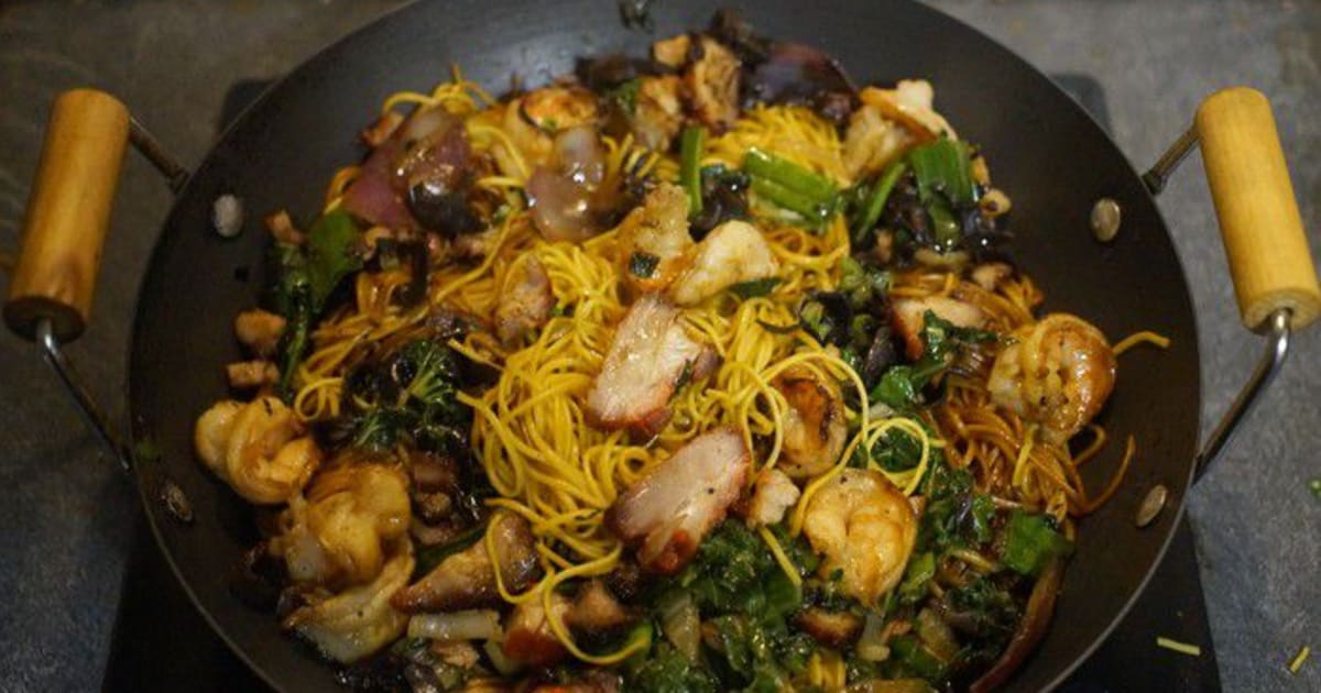 Sauté de nouilles chinoises aux sarcives Réunionnais - Recette par Chef ...