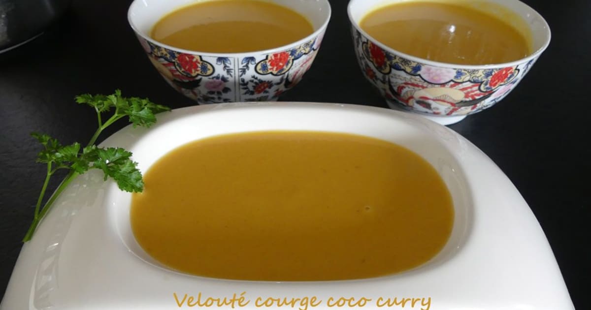 Recette Velouté courge, lait de coco et curry