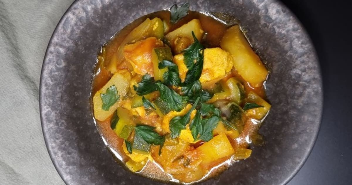 Colombo de poulet antillais bien épicé - Recette par Diététique et Délices