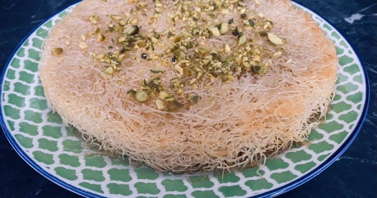 Knafeh à base de pâte khadïf - Recette par passeportpourlacuisine