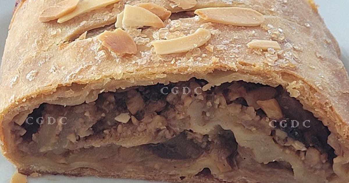 Strudel autrichien au pommes, cannelle, raisins secs et rhum - Recette par Carmen
