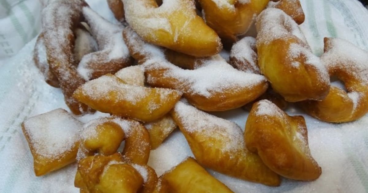 Bugnes niçoises traditionnelles à la fleur d'oranger et zestes de ...