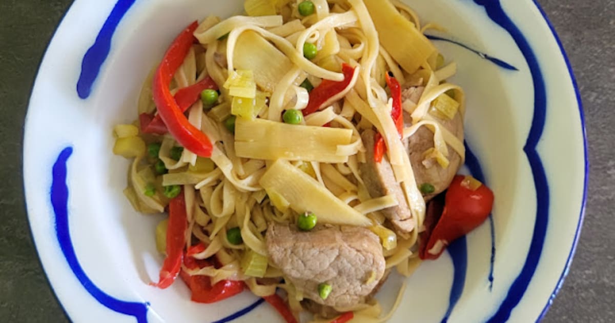 Chow mein au porc - Recette par Clementine