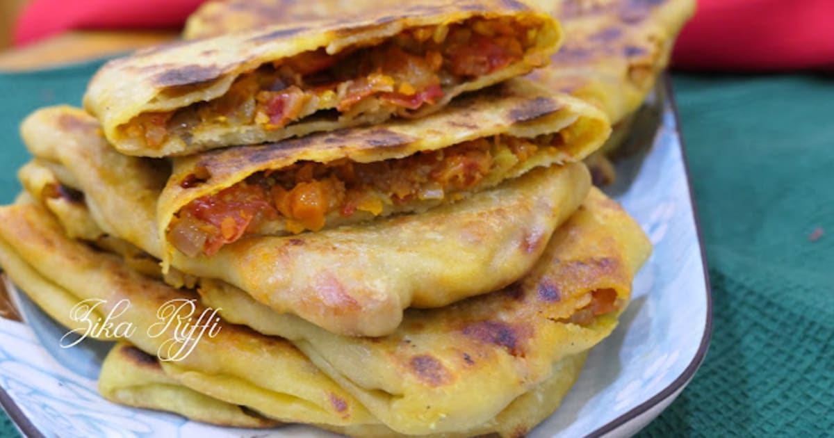 Mahjouba à la chakchouka carvi-coriandre aux carottes : recette ...