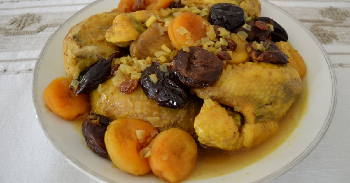 Pintade aux fruits secs et aux épices - Recette par Plaisir et Equilibre