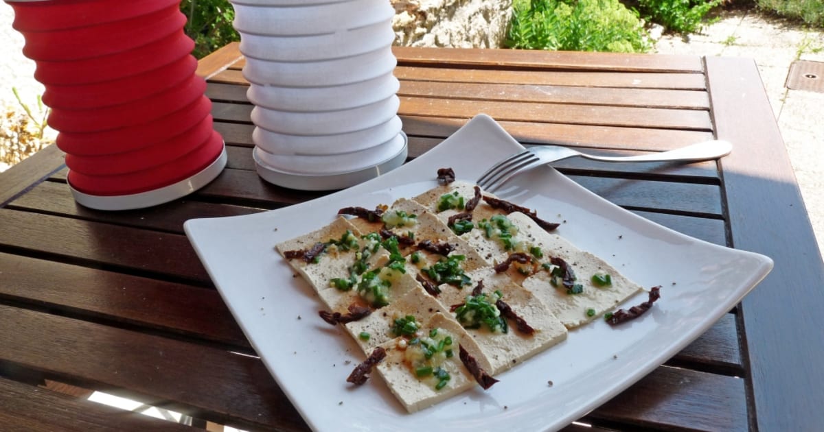 Recette Carpaccio de tofu