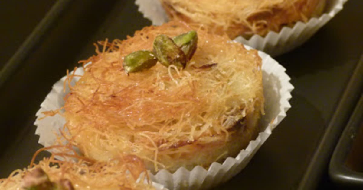 Konafa au cream cheese et à la pistache - Recette par Ness