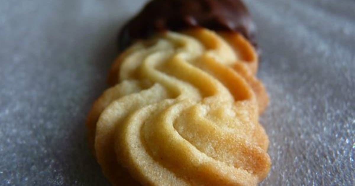 Spritz au chocolat - Recette par Encore une lichette