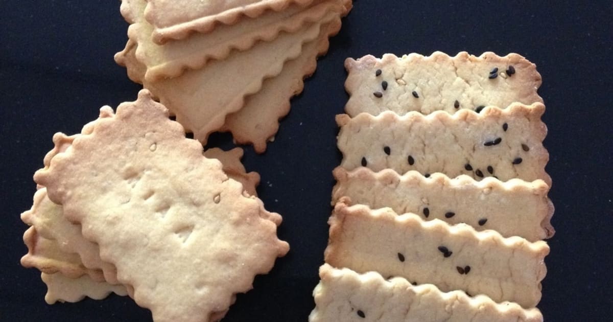 Biscuits secs au sésame doré - Recette par Patsyphice