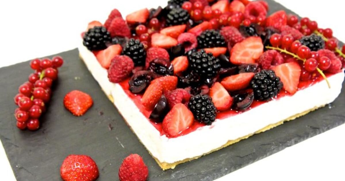 Cheesecake revisité aux fruits rouges - Recette par kitchen story