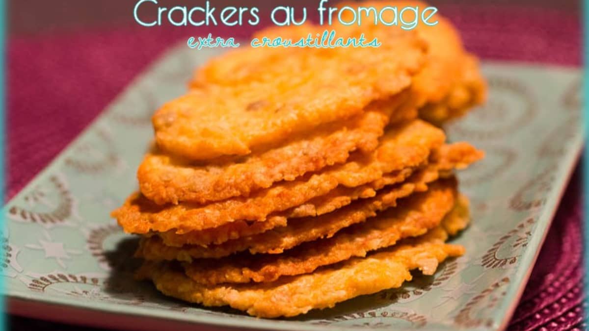 Crackers au fromage extra croustillants - Recette par Quelques Grammes ...