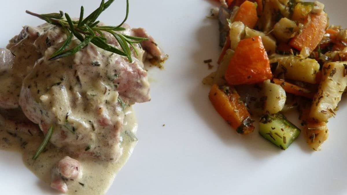 Araignée ou Cigaline de porc au lait de coco - Recette par Carmen