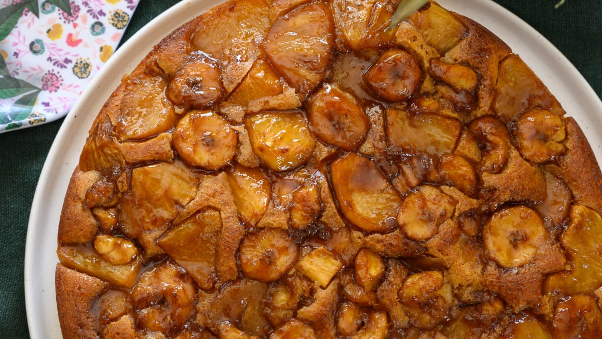 Gâteau créole ananas-banane : une recette irrésistible - Recette par ...